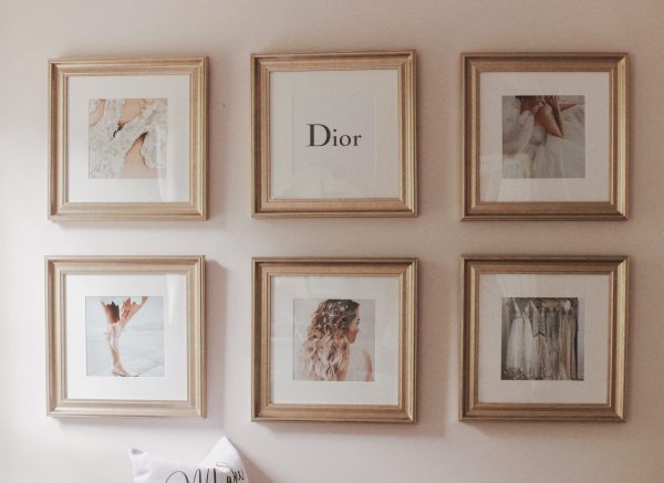 A glamorous inspo wall with Framebridge - J'adore Lexie Couture